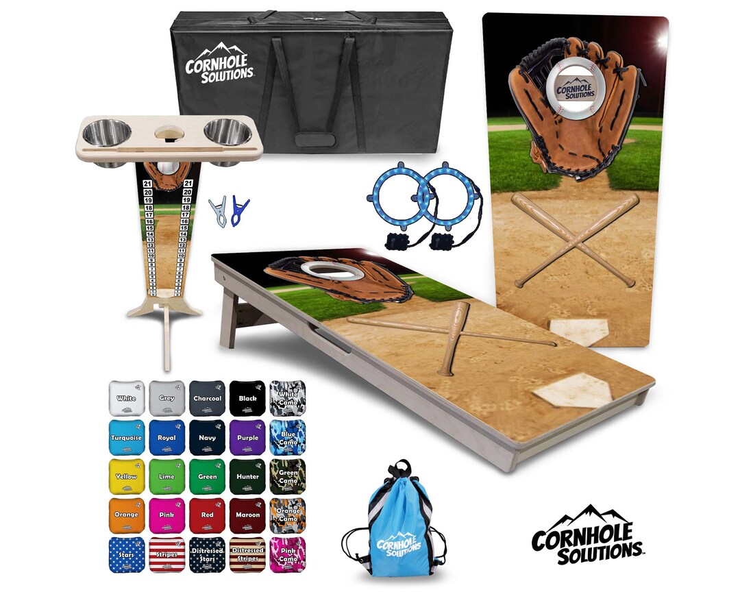 Tournament Cornhole Bundle Options- Baseball Diamond- 2'x4' Regulation ...