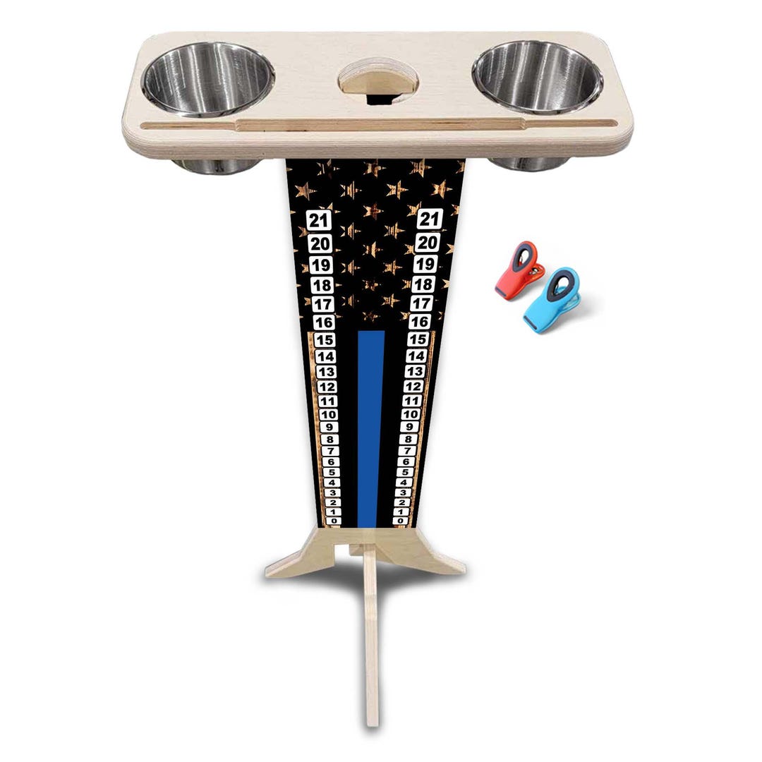 Score Stand - Blue Line Flag - Phone/tablet Holder - Stainless Steel ...