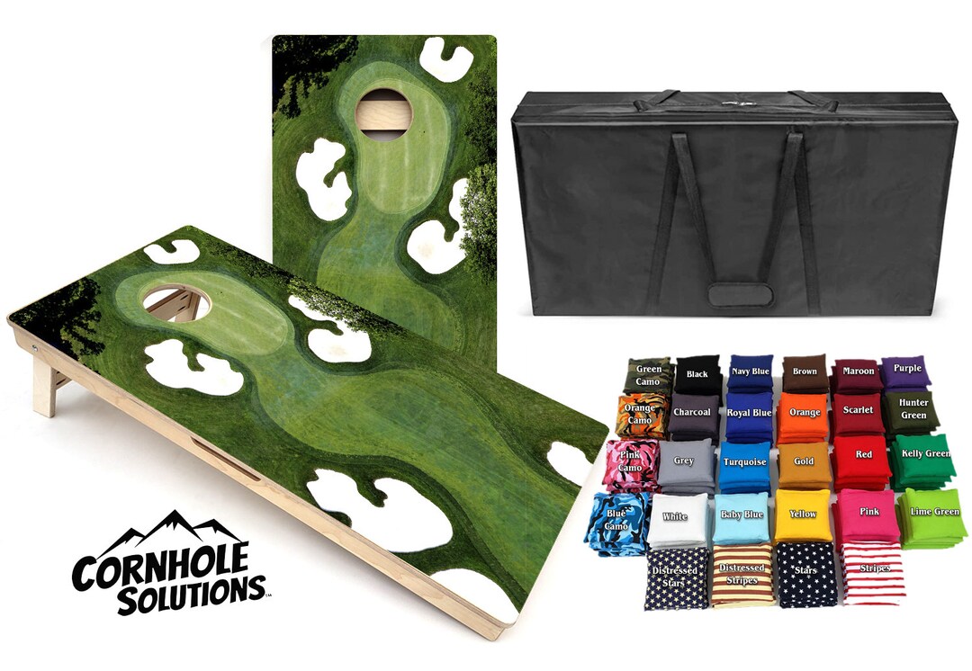 Golf Course Design Cornhole Solutions Bundle Includes - Etsy