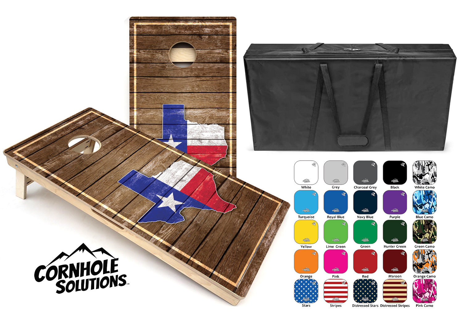 Playing Cornhole Black Background
