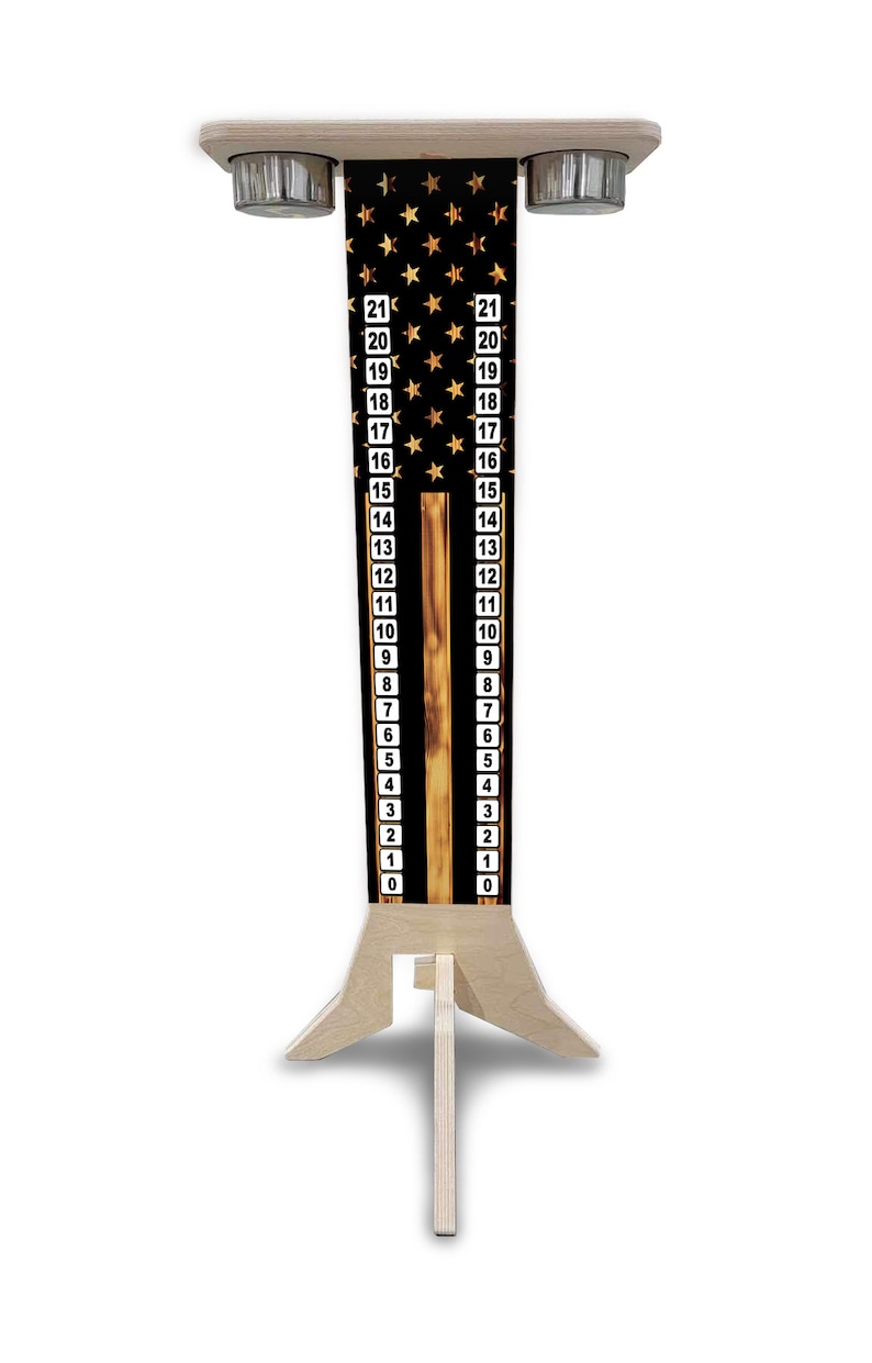 Score Stand - Burnt Flag - Phone/tablet Holder - Stainless Steel Cup ...