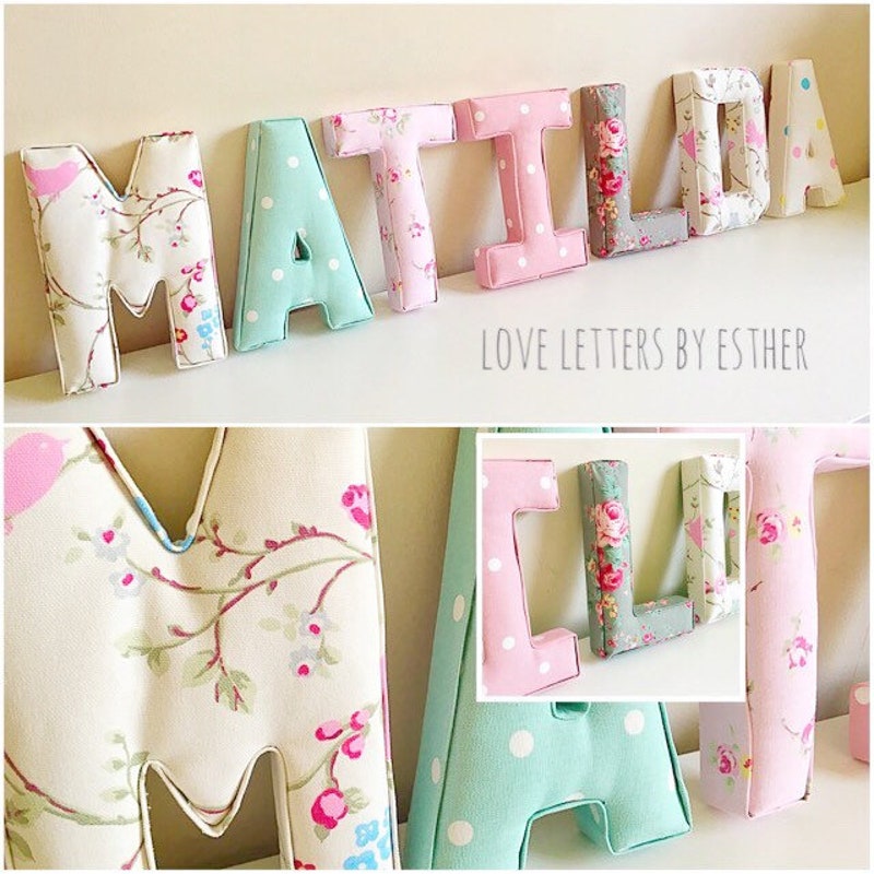 Fabric Letters - Etsy