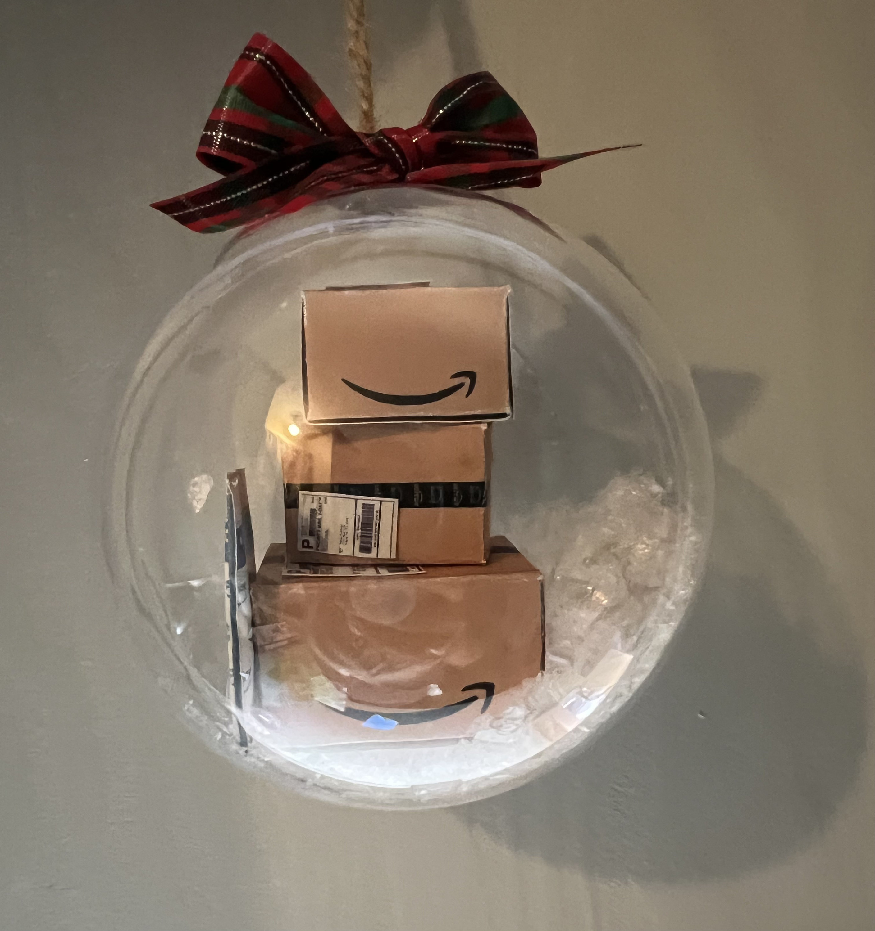 Mini Amazon Box Christmas Ornament Decor - Etsy
