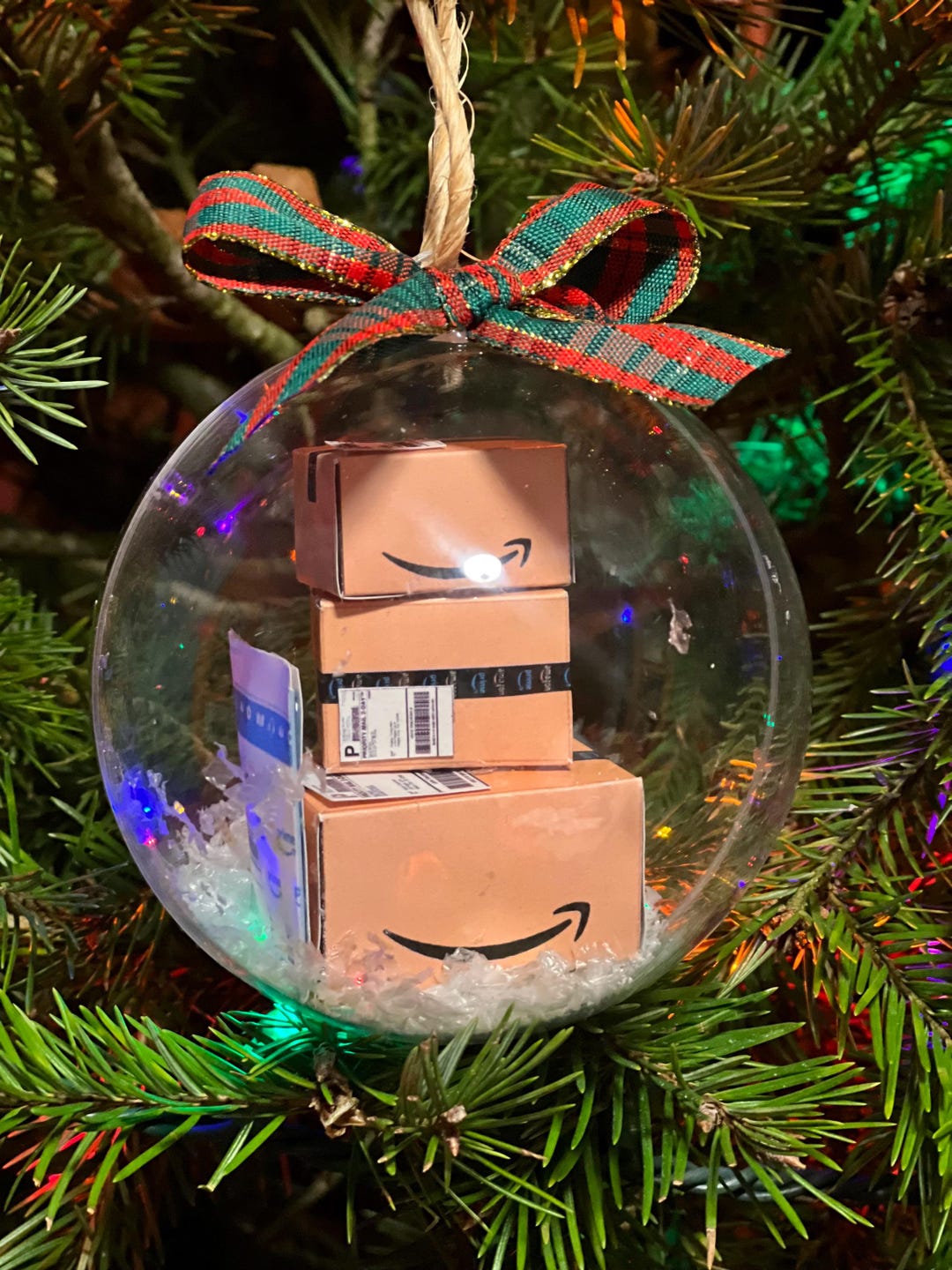 Mini Amazon Box Christmas Ornament Decor - Etsy