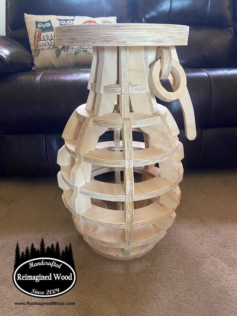 Hand Grenade End Table / Side Table - Etsy