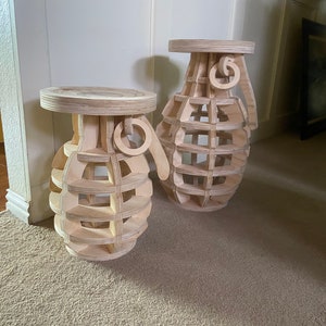Hand Grenade End Table / Side Table - Etsy