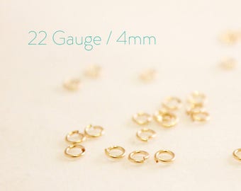 14K Gold Filled Sparkle Jump Rings Gold Filled Open Jump - Etsy