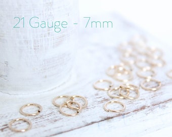 14K Gold Filled Sparkle Jump Rings Gold Filled Open Jump - Etsy