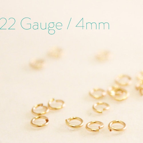 10 Pieces 14K Gold Filled Closed Spring Ring 3 Sizes Choose | Etsy