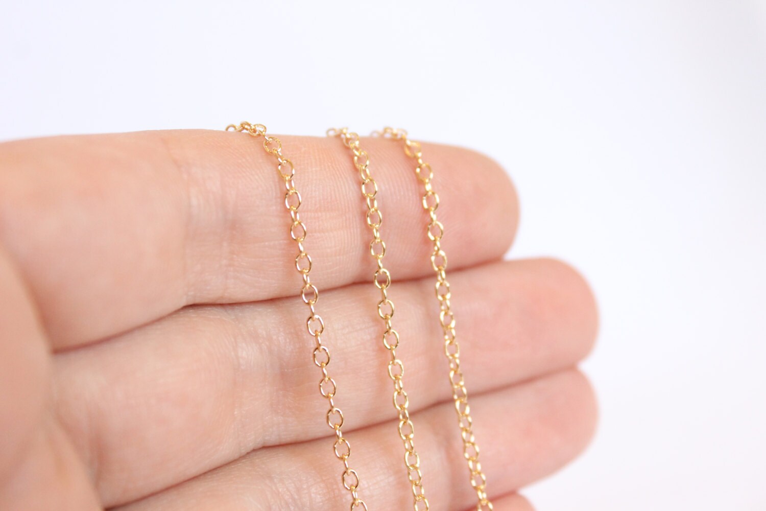 10 Feet 1.9mm Round Cable Chain 14k Gold Filled Chain | Etsy