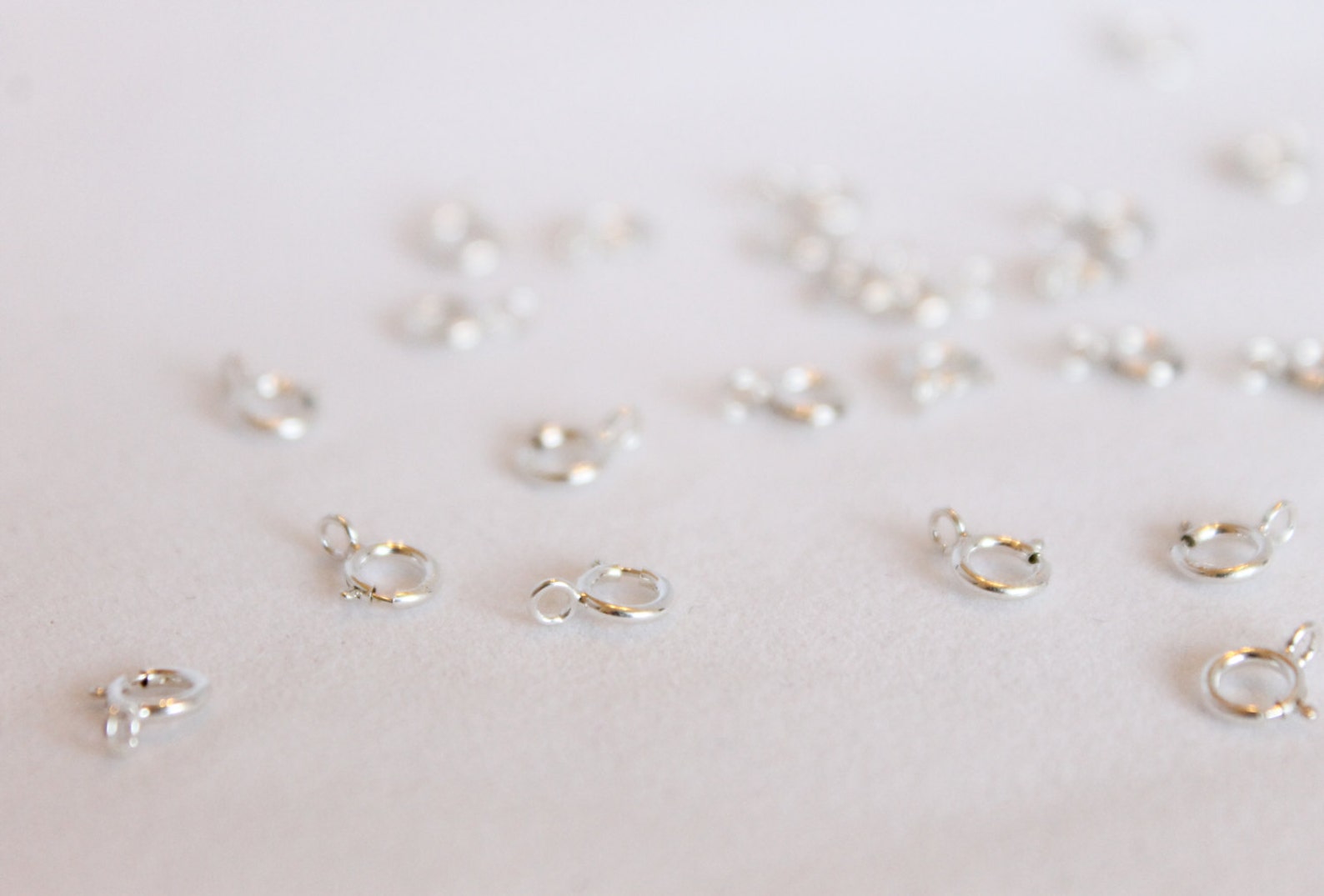 10 Pieces Sterling Silver Spring Clasps 5mm Open Spring | Etsy