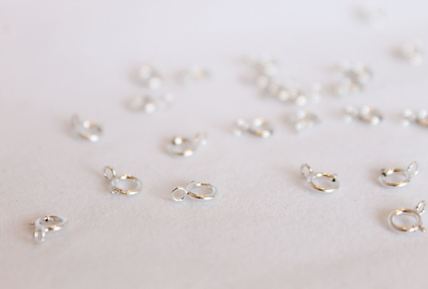 10 Pieces Sterling Silver Spring Clasps 5mm Open Spring | Etsy