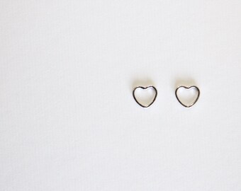 Heart Outline Charm | Etsy
