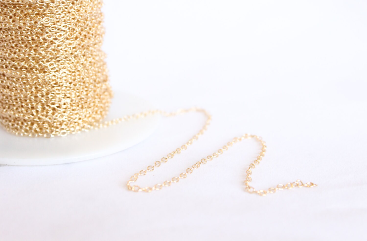 10 Feet 1.9mm Round Cable Chain 14k Gold Filled Chain | Etsy