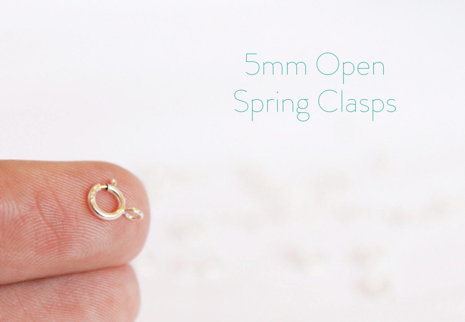 10 Pieces Sterling Silver Spring Clasps 5mm Open Spring | Etsy