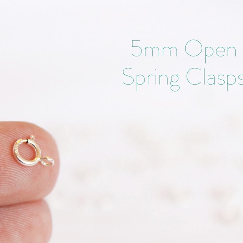 10 Pieces Sterling Silver Spring Clasps 5mm Open Spring - Etsy