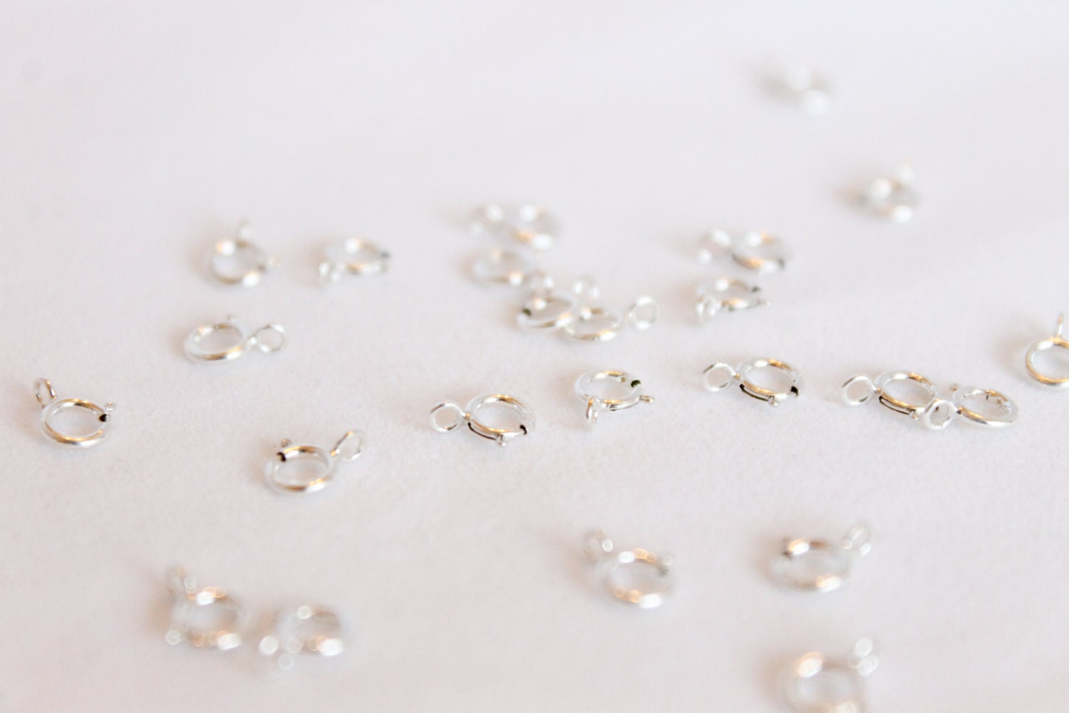 10 Pieces Sterling Silver Spring Clasps 5mm Open Spring | Etsy