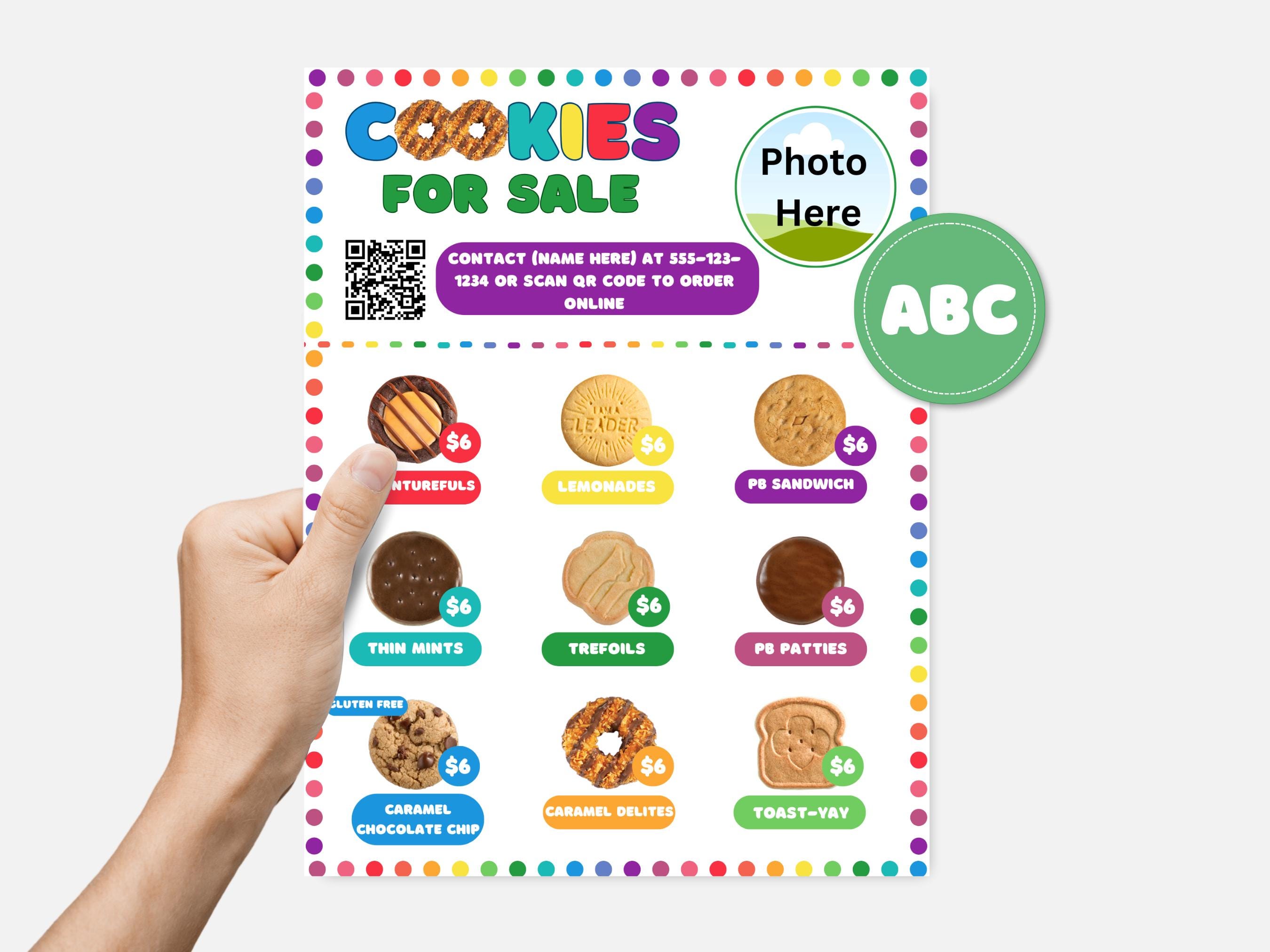 2025 Editable ABC Cookie Flyer Template, QR Code Cookie Menu, Ready to ...