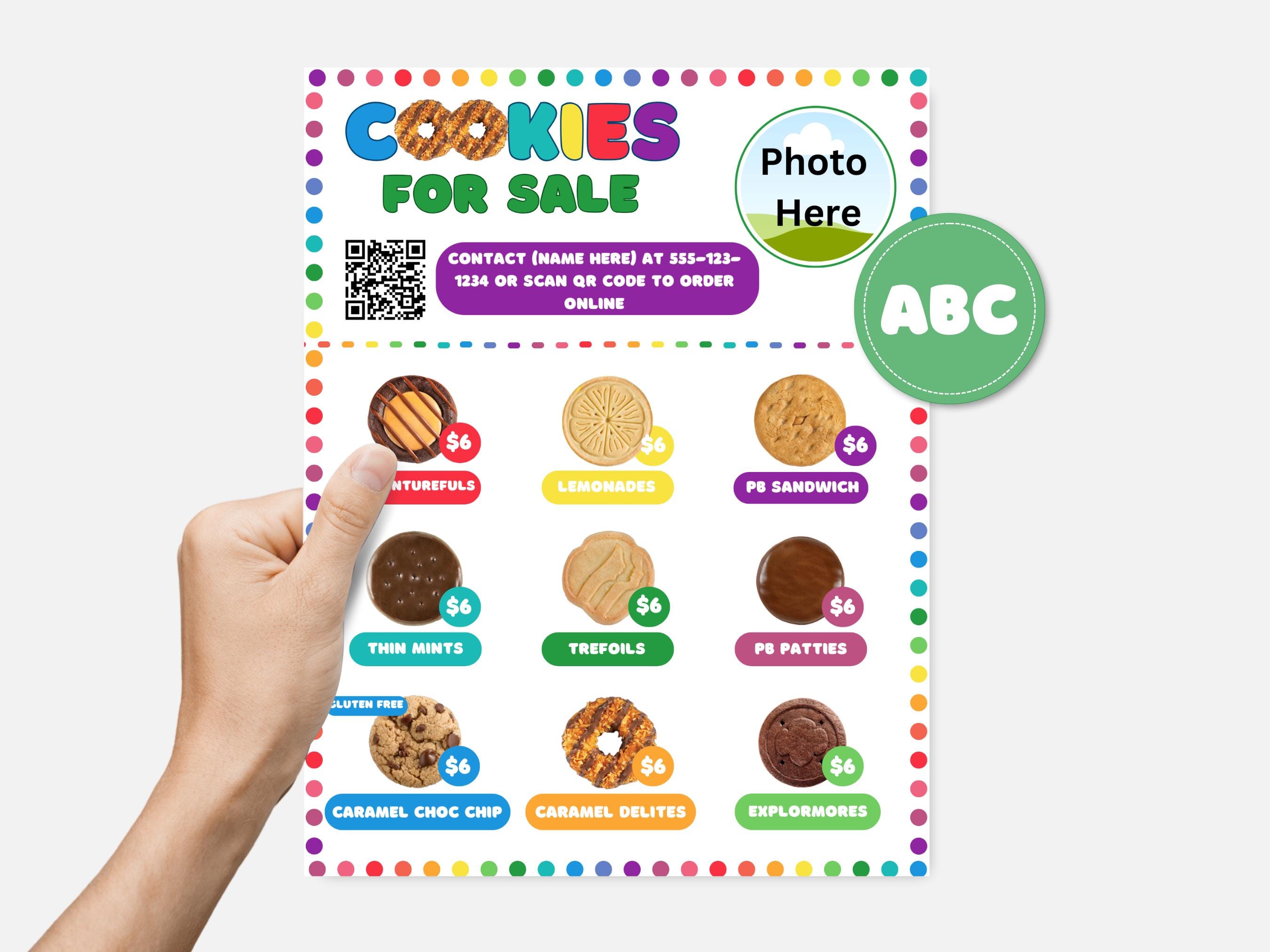 2026 Editable ABC Cookie Flyer Template, QR Code Cookie Menu, Ready to ...