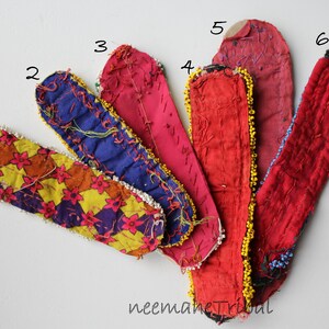 Beaded Kuchi Connector Patch, 20 26 Cm Long, Handmade Hippie Sew-on ...