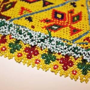Beaded Kuchi Patch Big Vintage Tribal Belt Part Applique Handmade ...