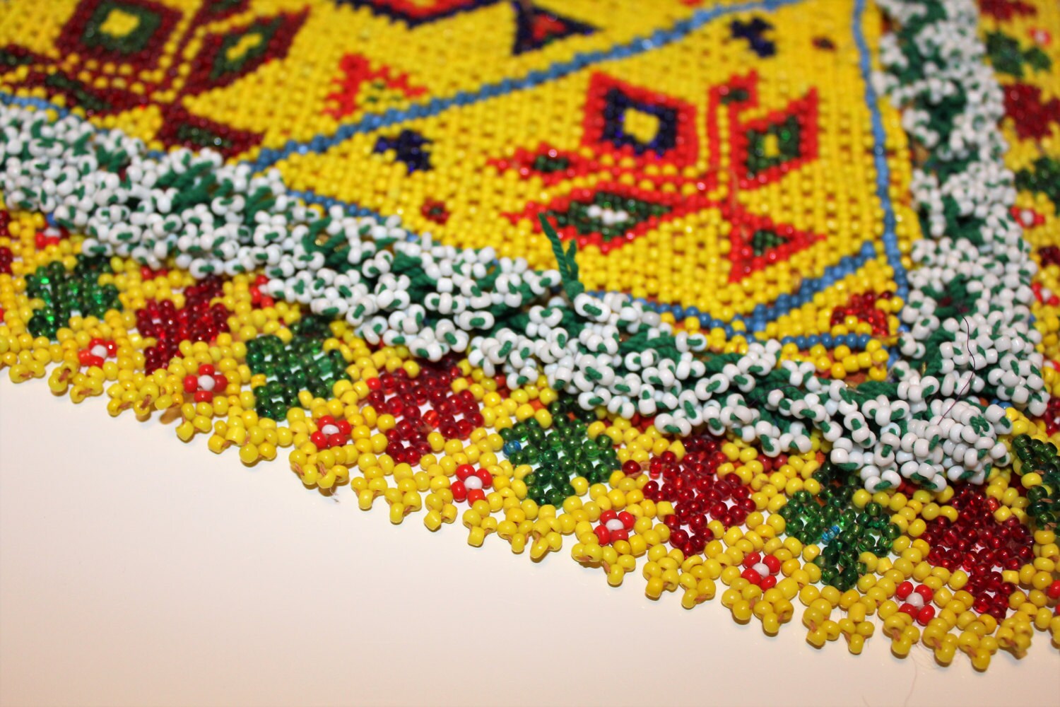 Beaded Kuchi Patch Big Vintage Tribal Belt Part Applique Handmade ...