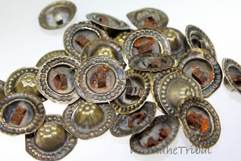 Turkmen Buttons II Metallknöpfe Vintage Tribal Buttons ca | Etsy