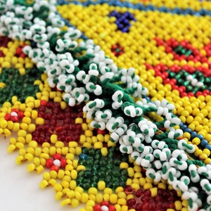 Beaded Kuchi Patch Big Vintage Tribal Belt Part Applique Handmade ...