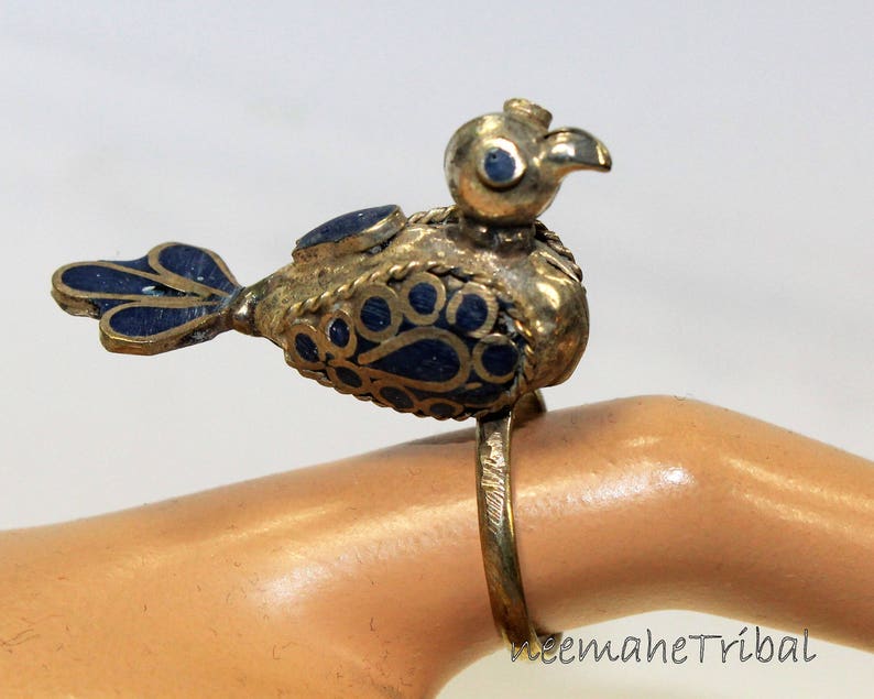 Kuchi Bird Ring Various Colors Tribal Ring Hippie Boho - Etsy
