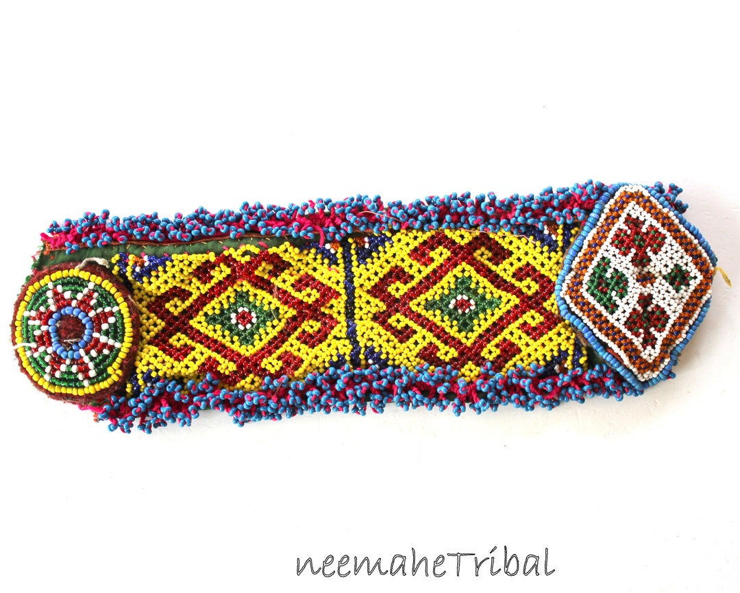 Vintage Beaded Kuchi Connector Patch, 28 Cm / 11 Inch Long - Etsy