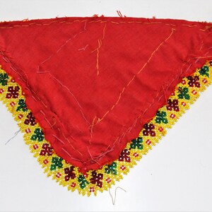 Beaded Kuchi Patch Big Vintage Tribal Belt Part Applique Handmade ...