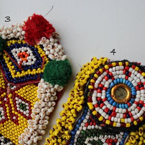 Beaded Kuchi Connector Patch, 20 26 Cm Long, Handmade Hippie Sew-on ...