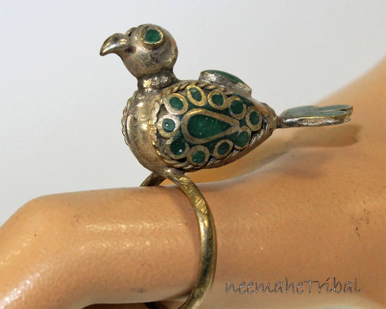 Kuchi Bird Ring Various Colors Tribal Ring Hippie Boho - Etsy