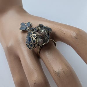 Kuchi Bird Ring With Spread Wings, Blue Bird, Tribal Ring, Hippie, Boho ...