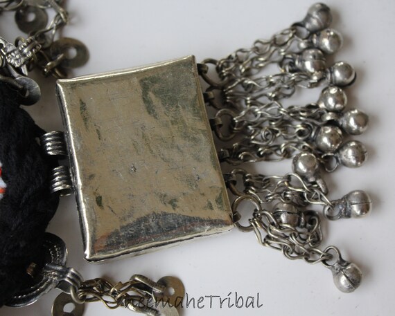 Big Tribal Necklace with Kuchi Prayer Box Pendant and… - Gem