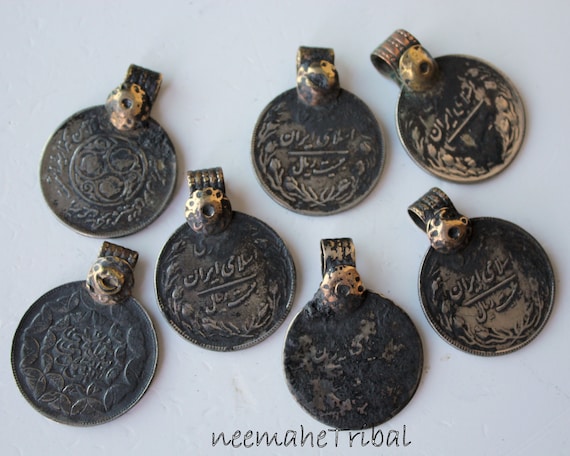 7 Big Extra Vintage Kuchi Tribal Coins With 3 Cm / 1.18 - Etsy UK