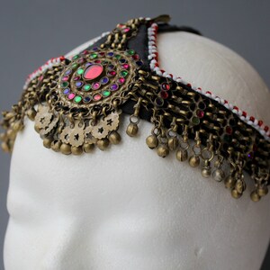 Kuchi Tribal Header With Colorful Jewels, Tribal Style Dance, Kuchi ...