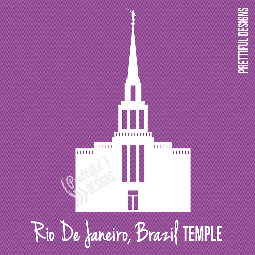 Rio De Janeiro, Brazil Temple Silhouette LDS Church of Jesus Christ ...