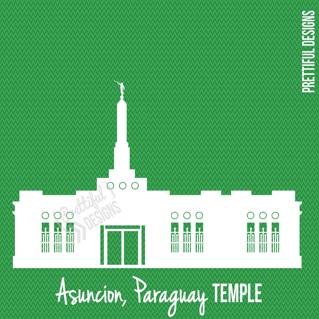 Asuncion Paraguay Temple Silhouette LDS Church of Jesus Christ Clip Art ...