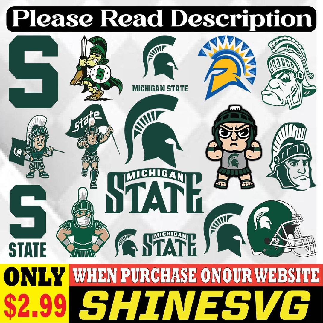Michigan-state Football Team Svg Michigan-state Svg - Etsy Australia