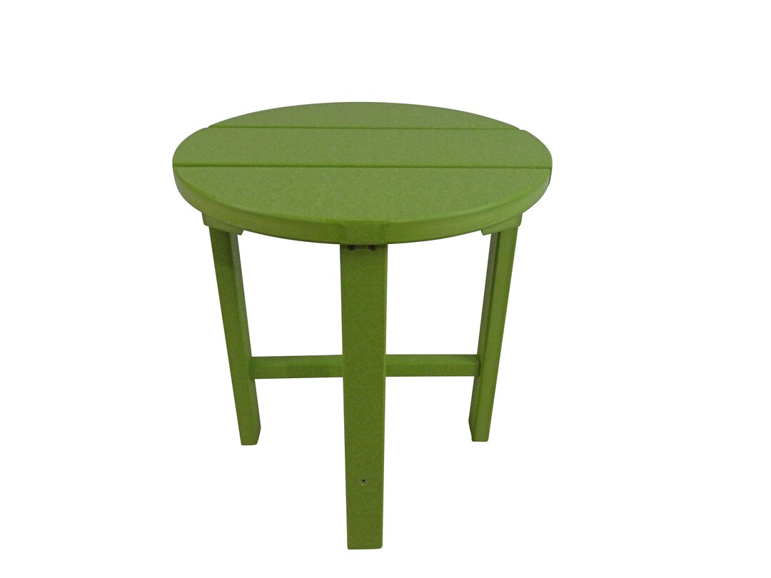 Round Poly Side Table - Etsy