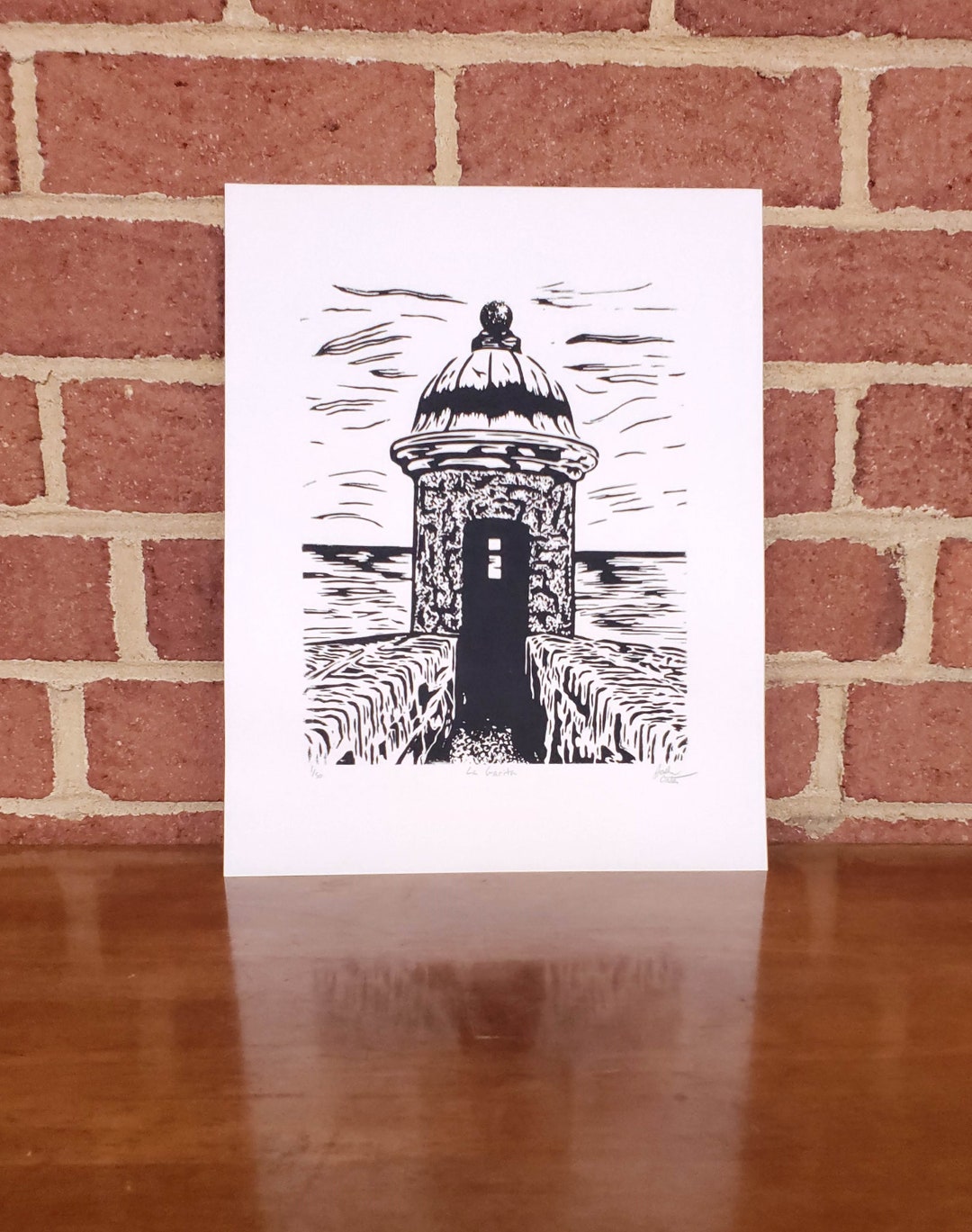 La Garita Linocut Print - Etsy