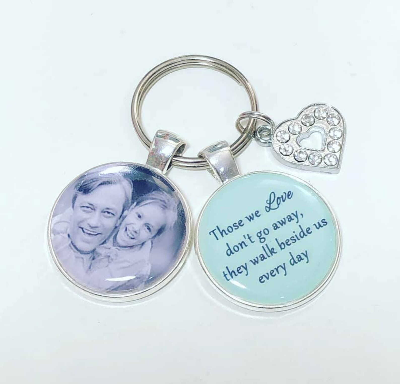 Personalised Memorial Photo Keyring Bereavement Loss - Etsy UK