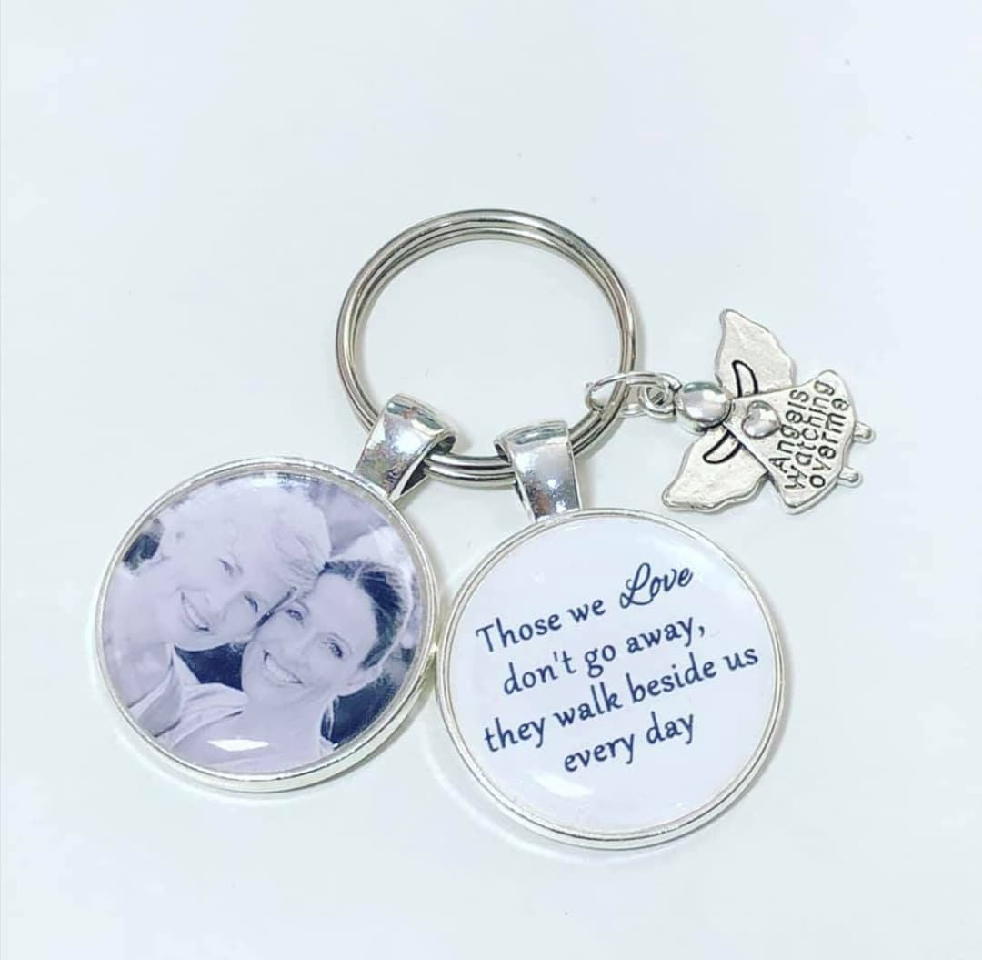 Memorial Photo Keyring: Bereavement Keepsake Gift - Etsy