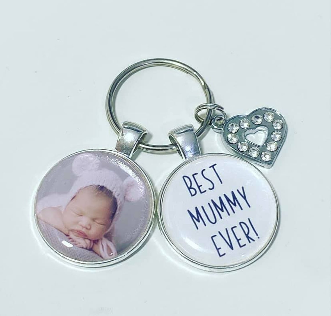 Mummy Personalised Photo Keyring Best Mummy Ever - Etsy UK