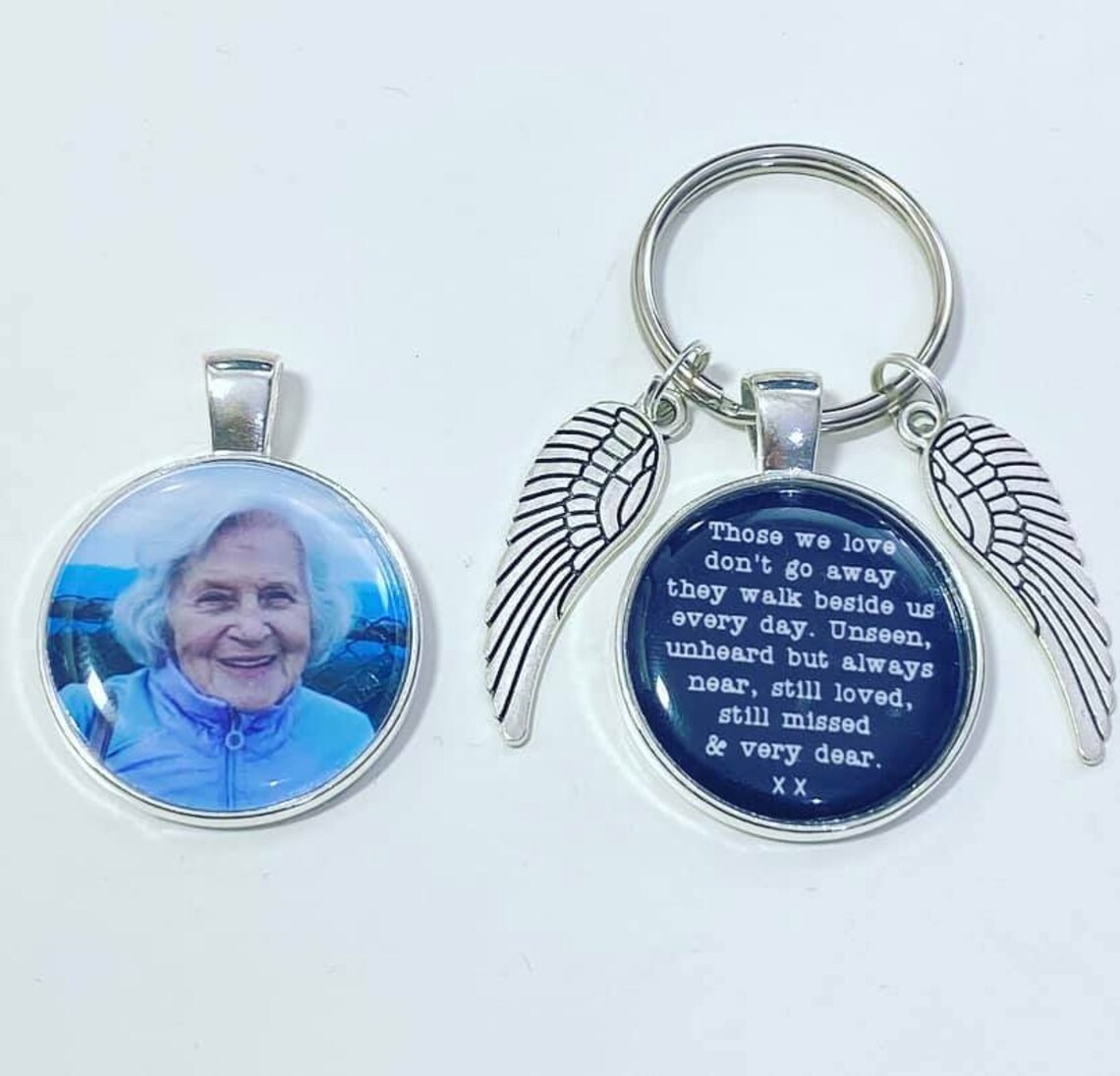 Personalised Photo Keyring Memorial Bereavement Lost Loved | Etsy UK