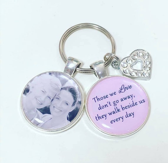 Personalised Memorial Photo Keyring Bereavement Loss | Etsy UK