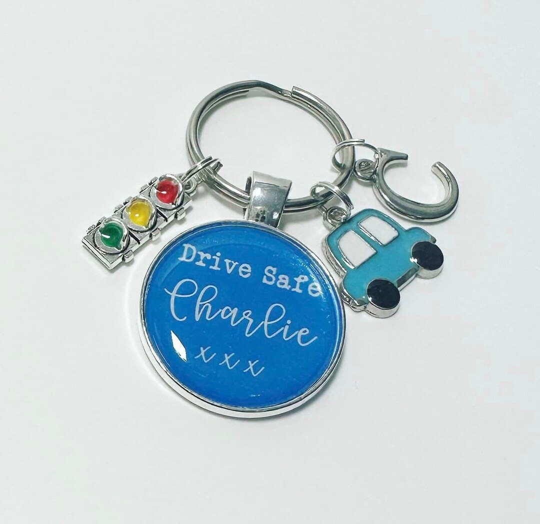 Drive Safe Keyring, Drive Safe We Love You Gift, New Driver Gift , Son ...
