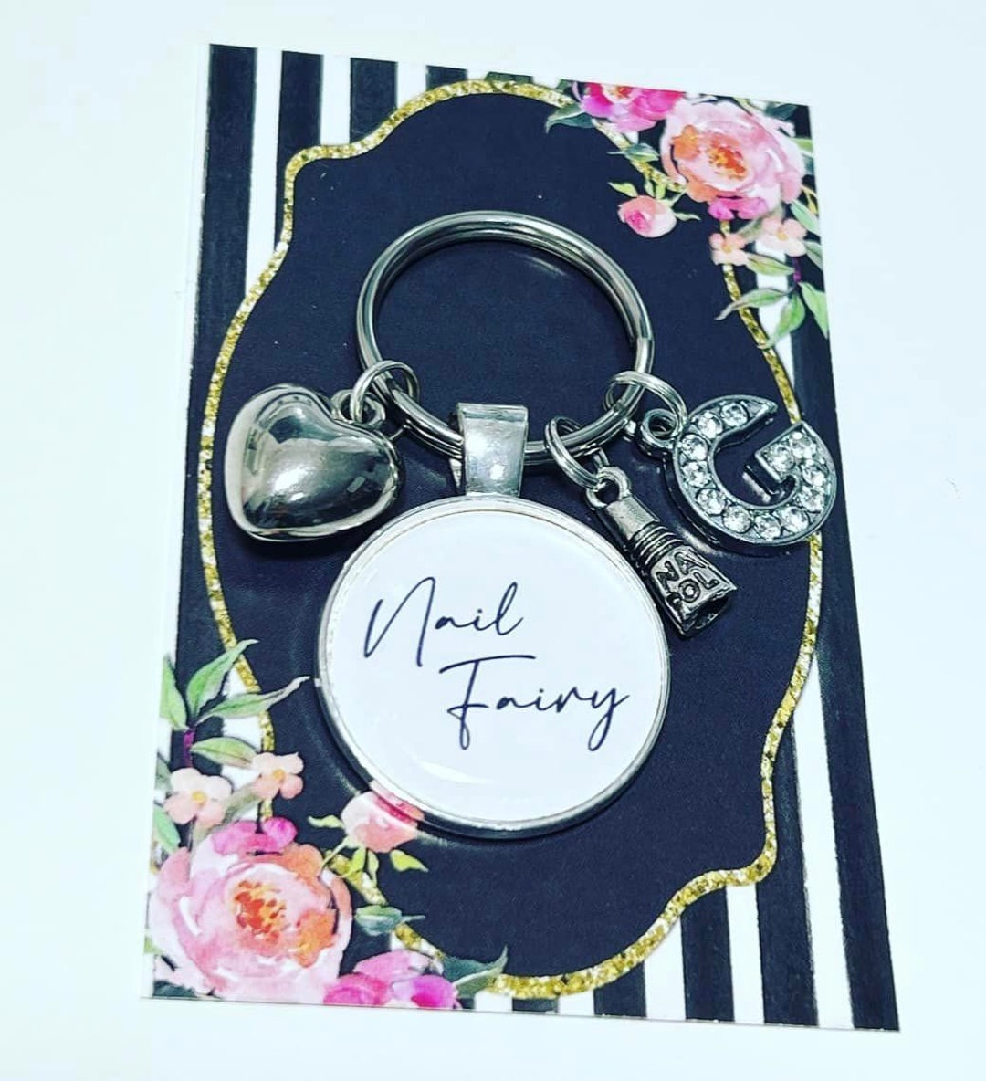 Nail Tech Keyring Gift Nail Fairy Gift Nail Tech Thank You Stocking ...