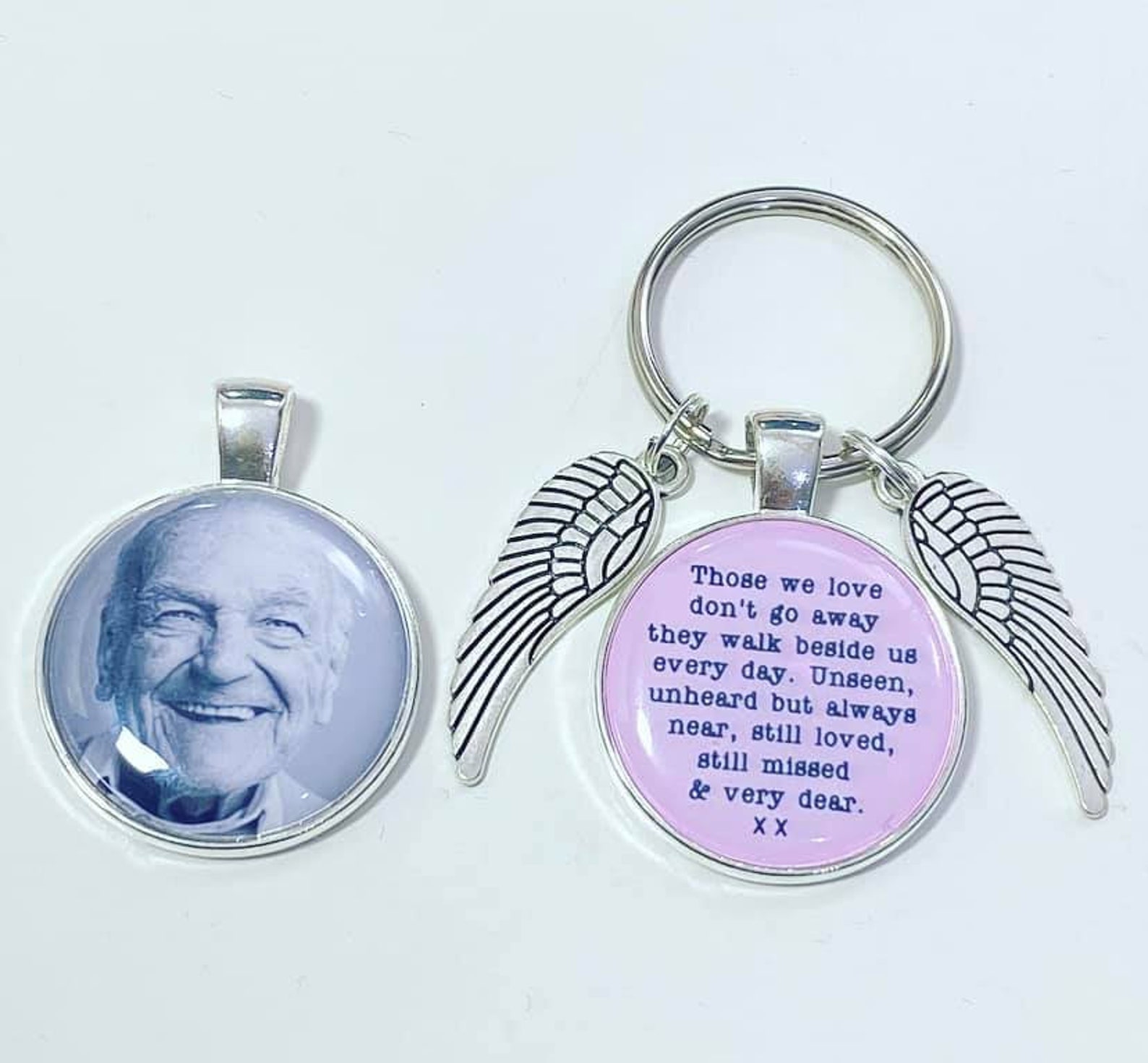 Personalised Photo Keyring Memorial Bereavement Lost Loved - Etsy UK